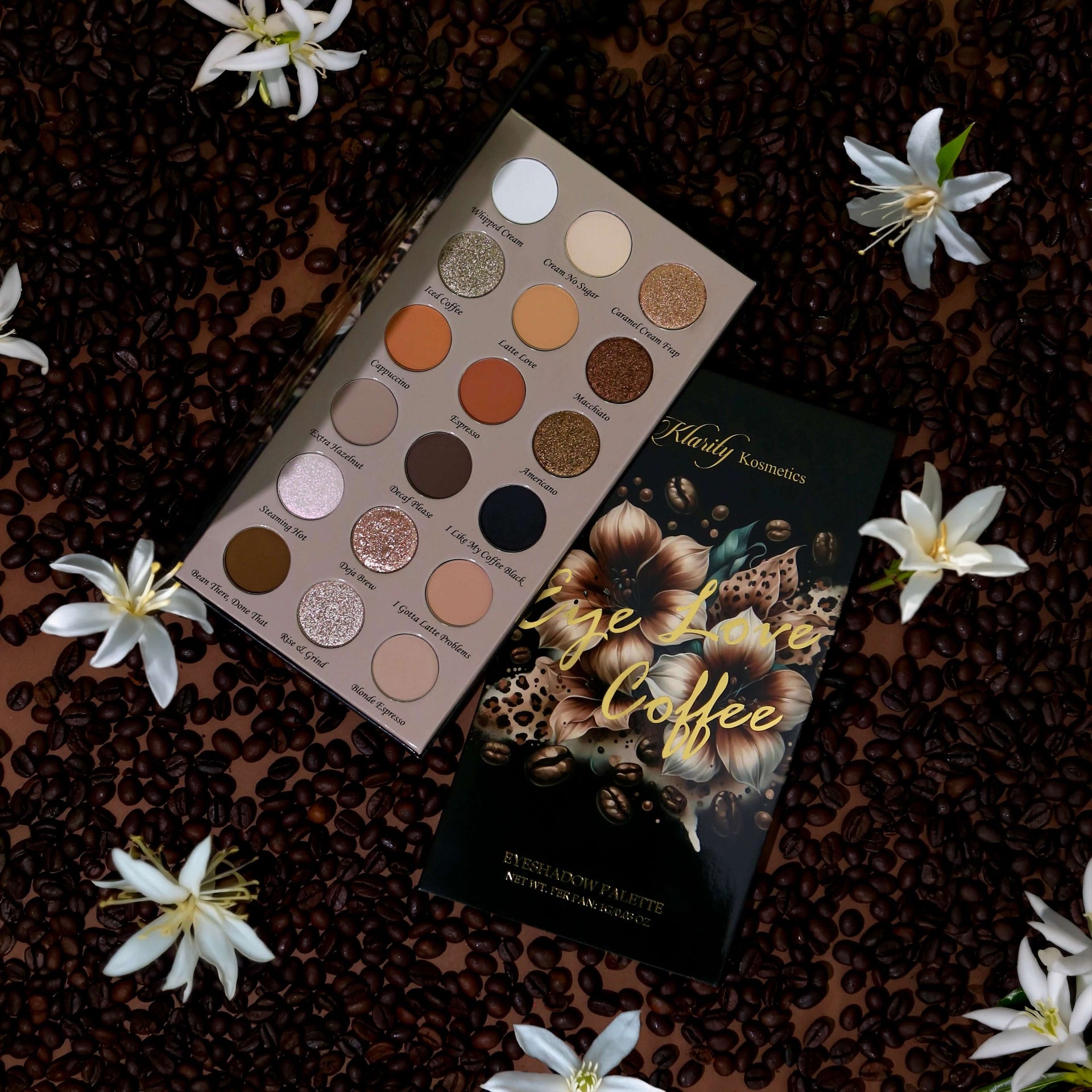 EYE LOVE COFFEE INSPIRED EYESHADOW PALETTE – Klarity Kosmetics