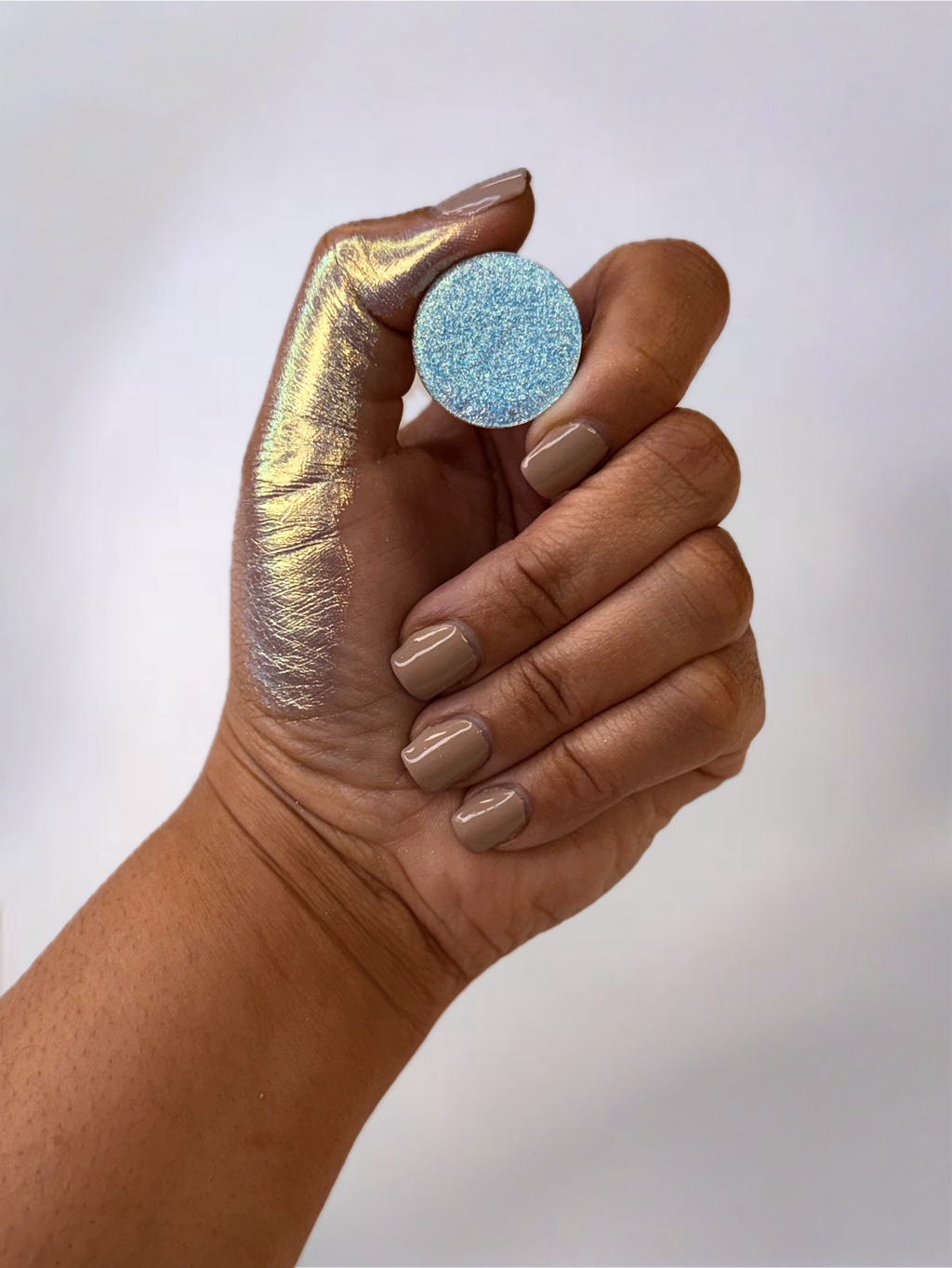 Getting Cold Fins Pale Blue Iridescent Duochrome Shimmer Eyeshadow ...